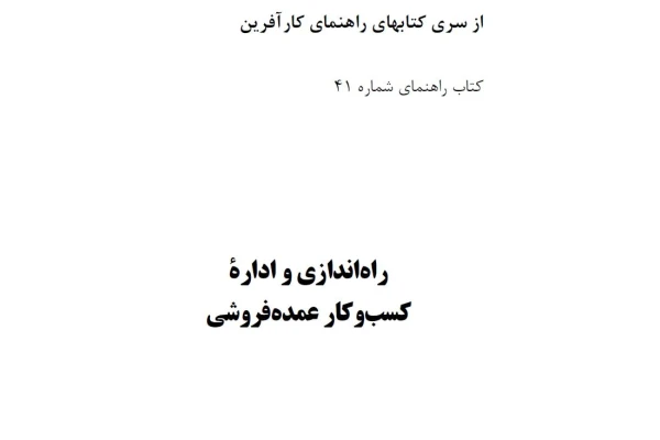 دانلود فایل Pdf راه اندازی و اداره کسب وکار عمده فروشی ازسری کتابهای